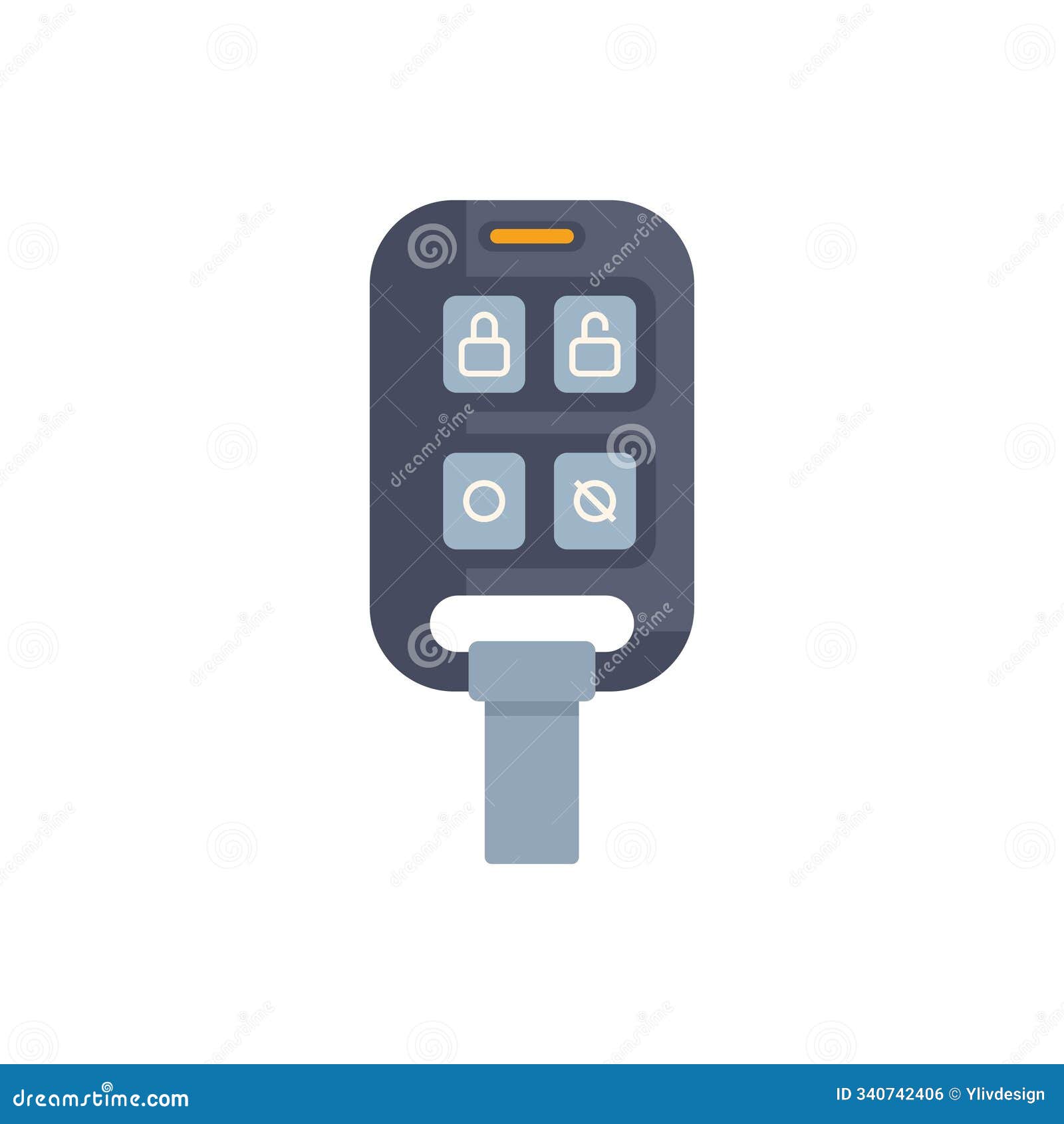 Modern Electronic Car Key Fob with Push Button Locking System Stock ...