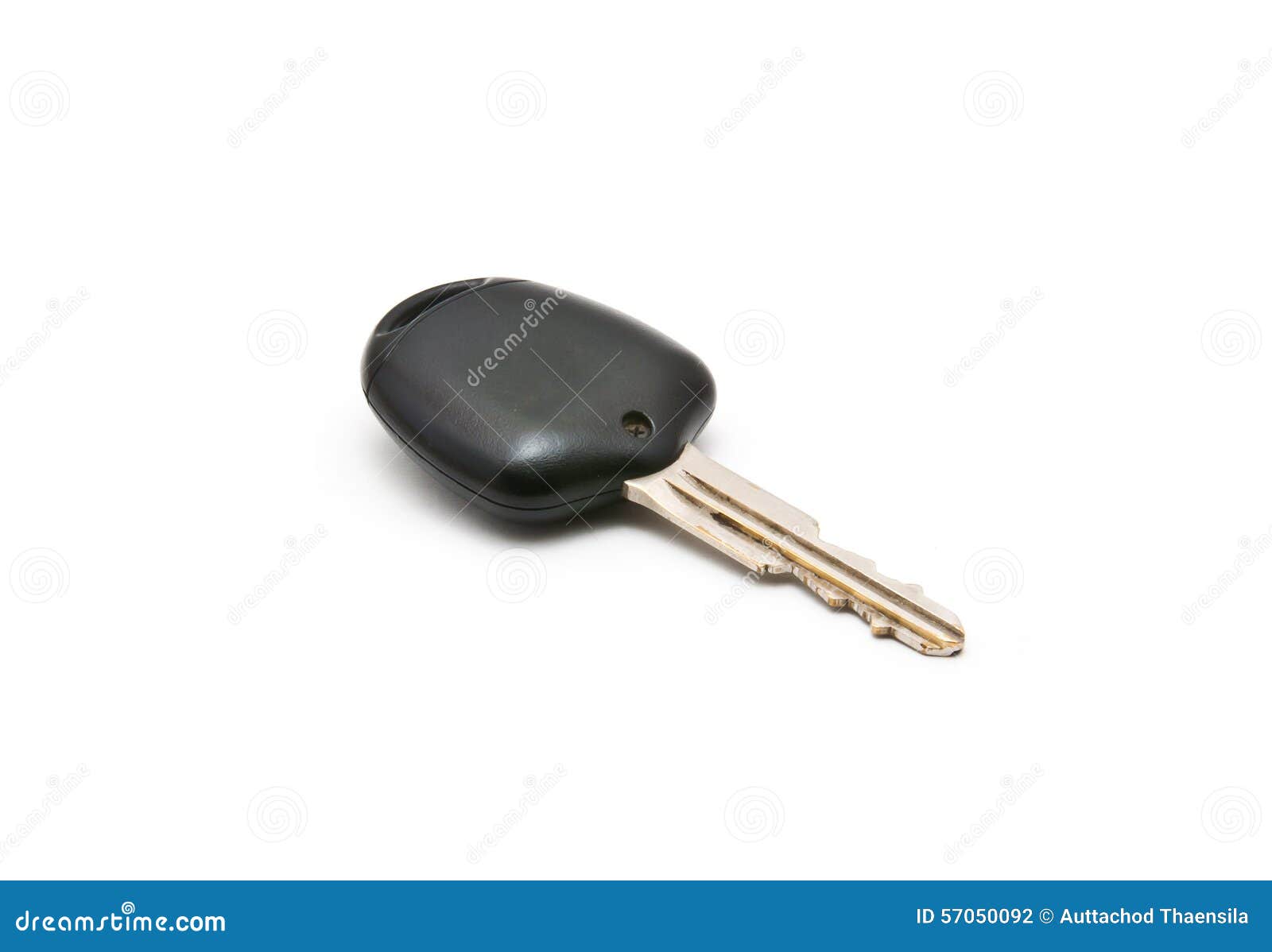 Electronic Car Key Isolated on White Stock Photo - Image of black ...