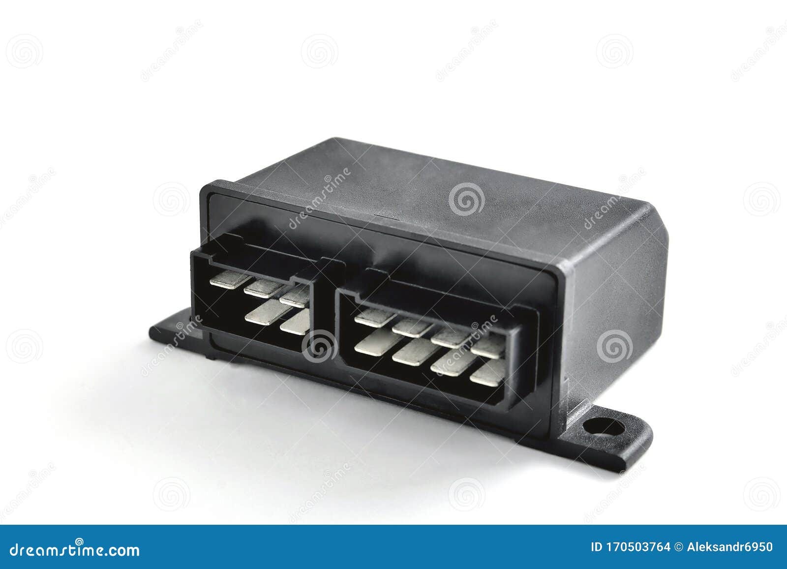 Electronic Car Relay Power and Control System White Background Stock ...