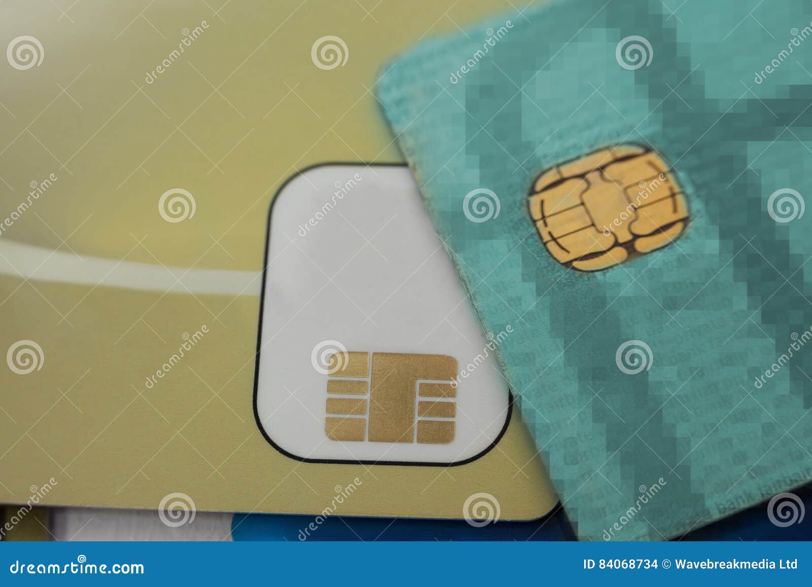 Electronic Cards with Micro Chip Stock Photo - Image of shopping, micro ...