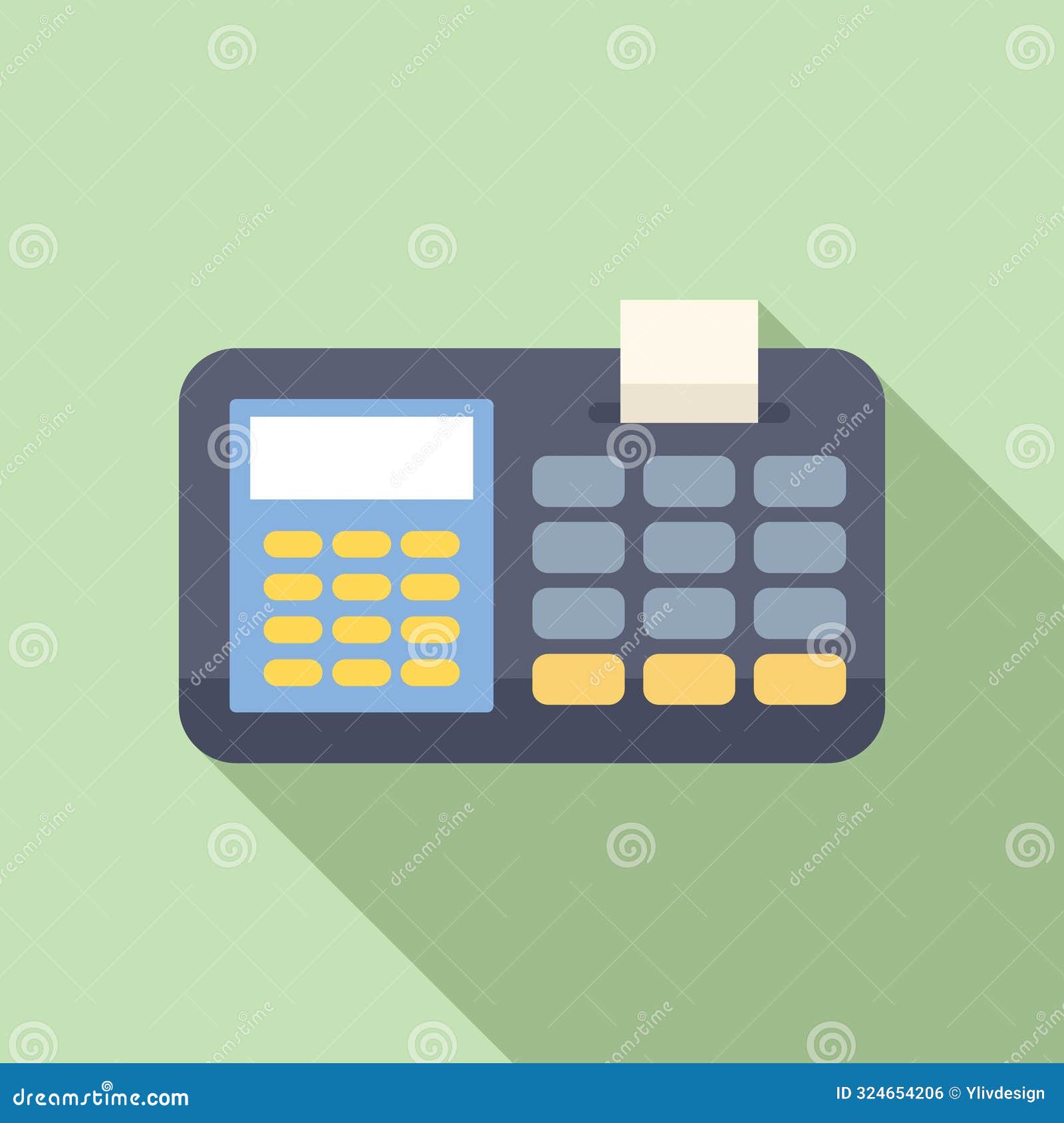 Electronic Cash Register Printing Receipt Using Thermal Paper Roll ...