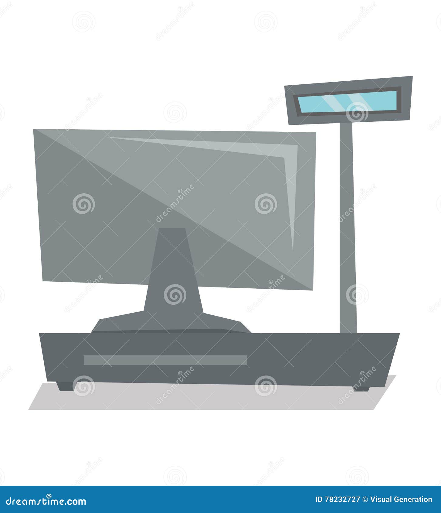 Cash Register Back Vector
