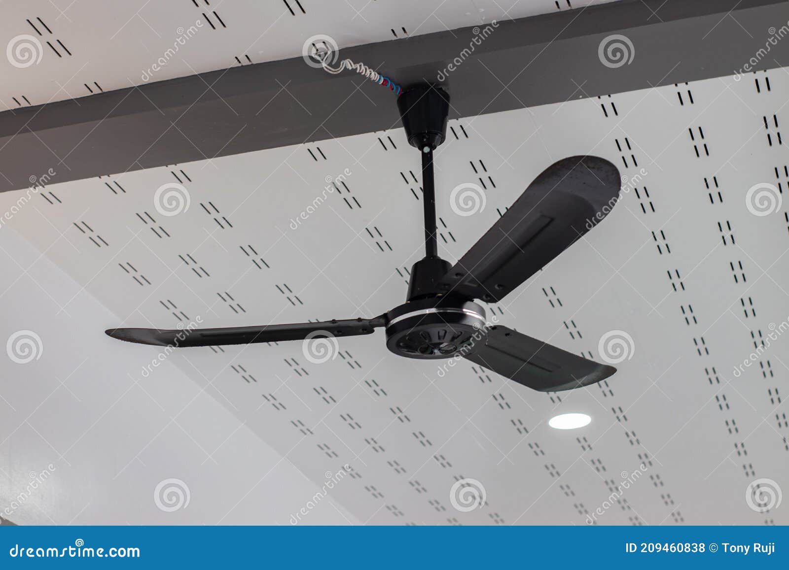 Electronic Ceiling fan stock photo. Image of action - 209460838