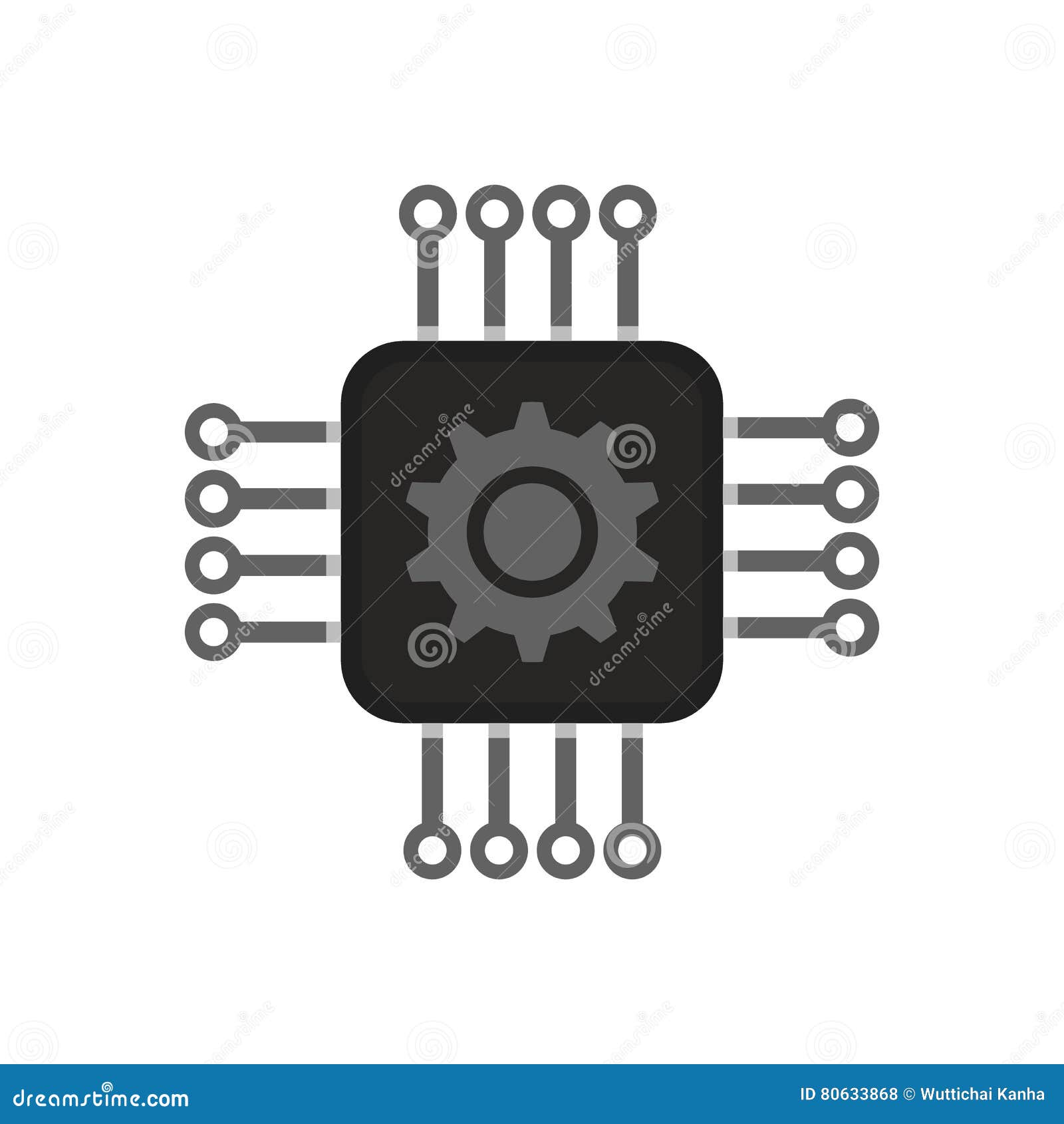 Electronic Chip, Abstract Vector Design by ESP10 Stock Vector ...