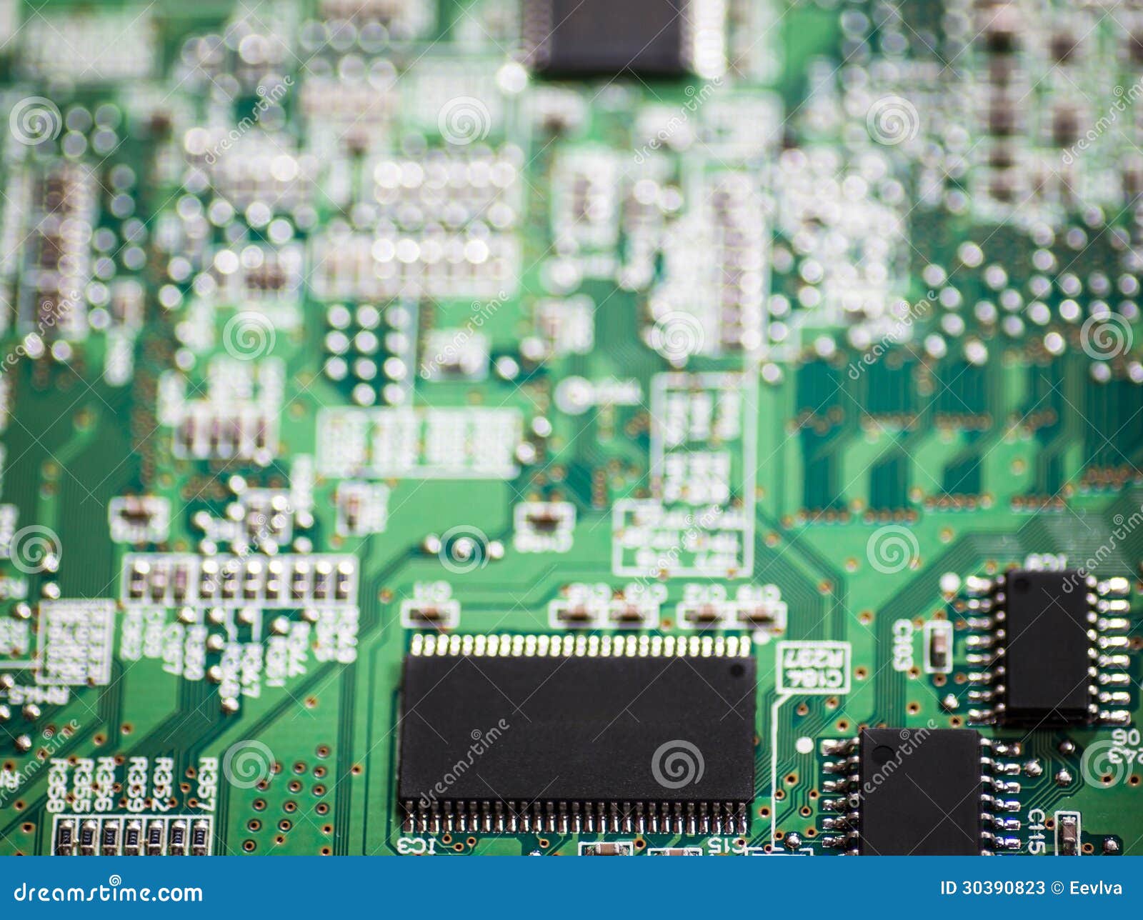 Electronic chip. stock image. Image of industrial, microprocessor ...