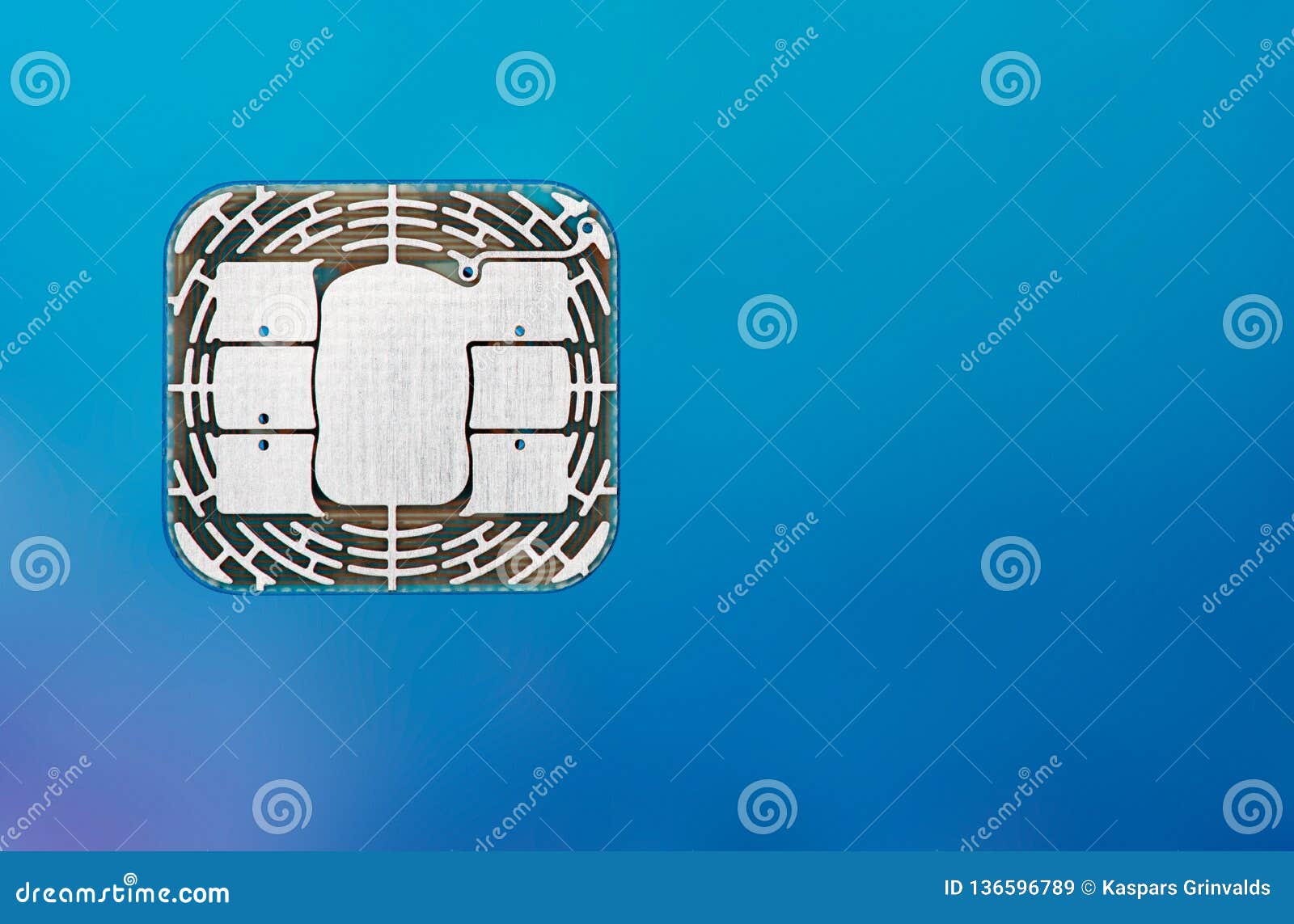 Electronic Chip on a Credit Card Stock Image - Image of cryptocurrency ...