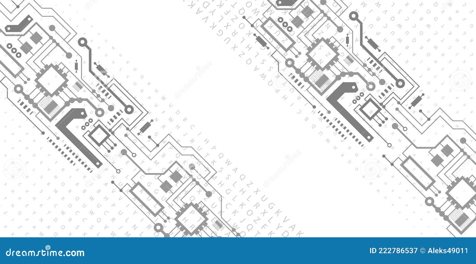 Electronic Chip.Hi Tech Digital Connect.Technology White Background ...