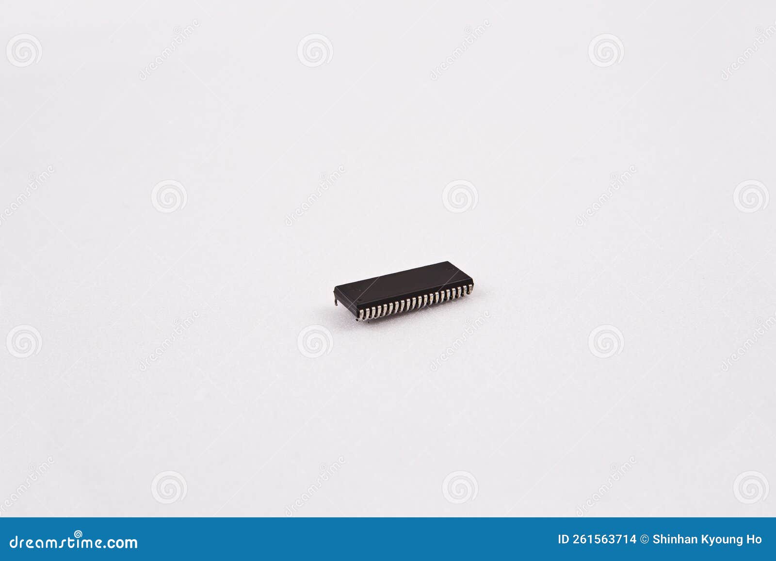 Electronic Chip Isolated From The Background. Digital Chip Stock ...