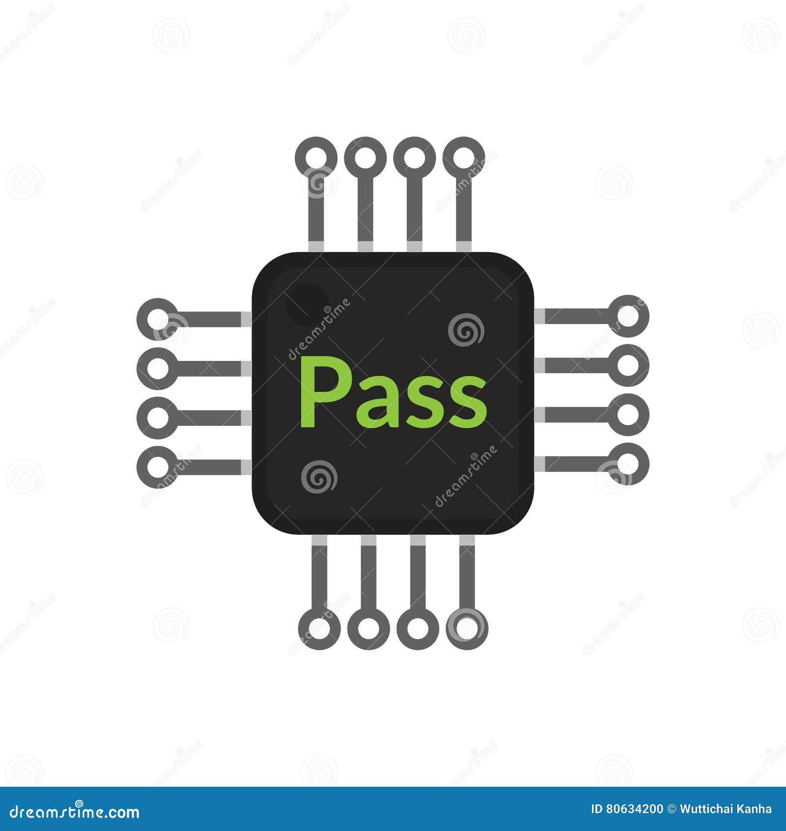 Electronic Chip Pass, Abstract Vector Design by ESP10 Stock Vector ...