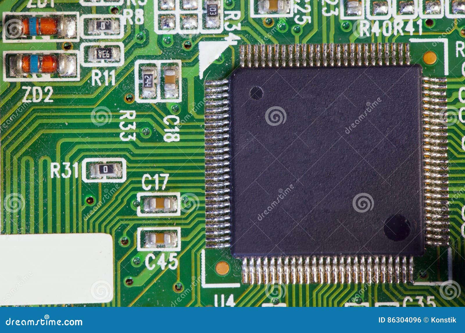 Electronic Chip and Standard Inscriptions of Resistors and Condensers ...
