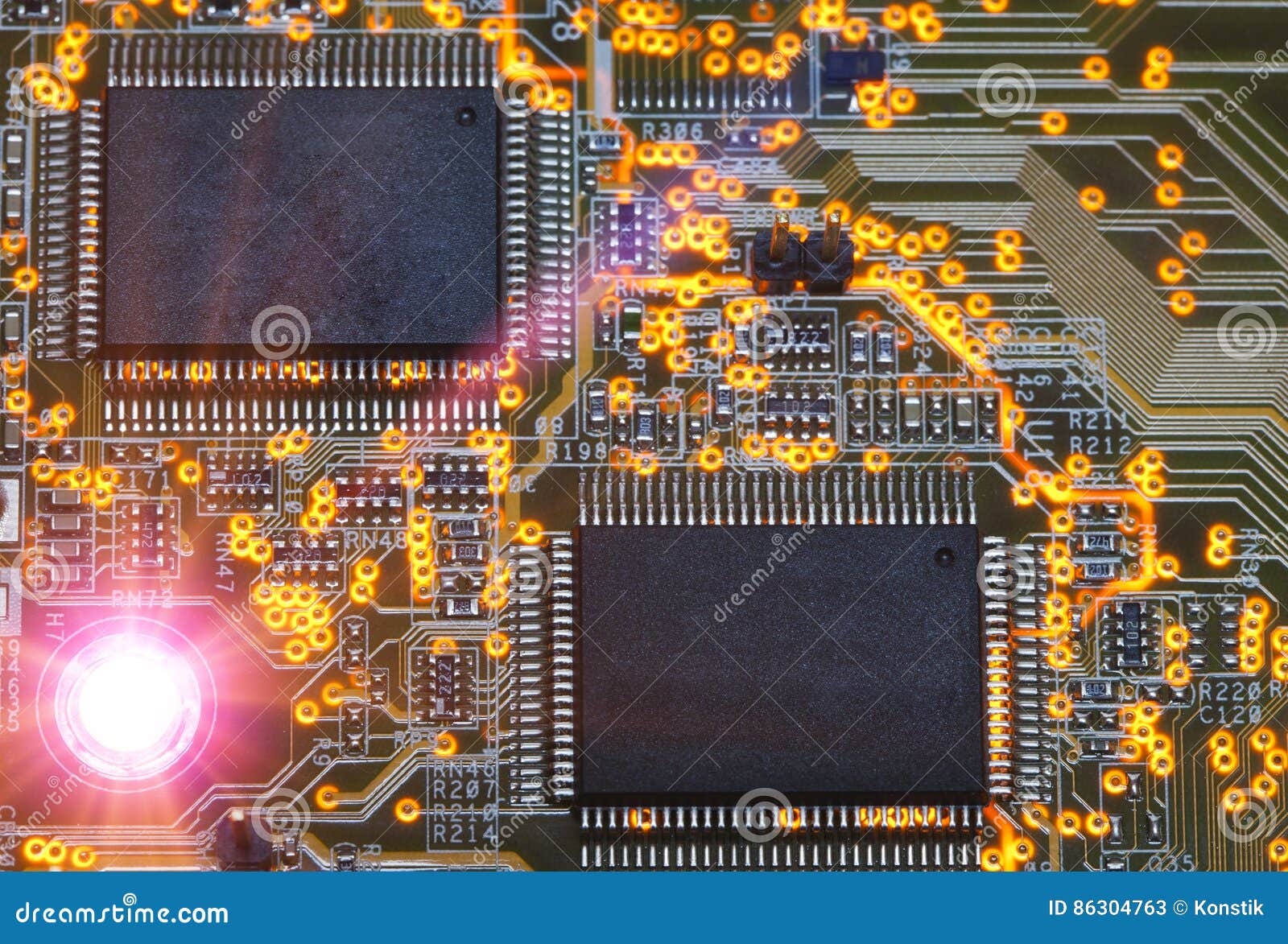 Electronic Chip and Standard Inscriptions of Resistors and Condensers ...