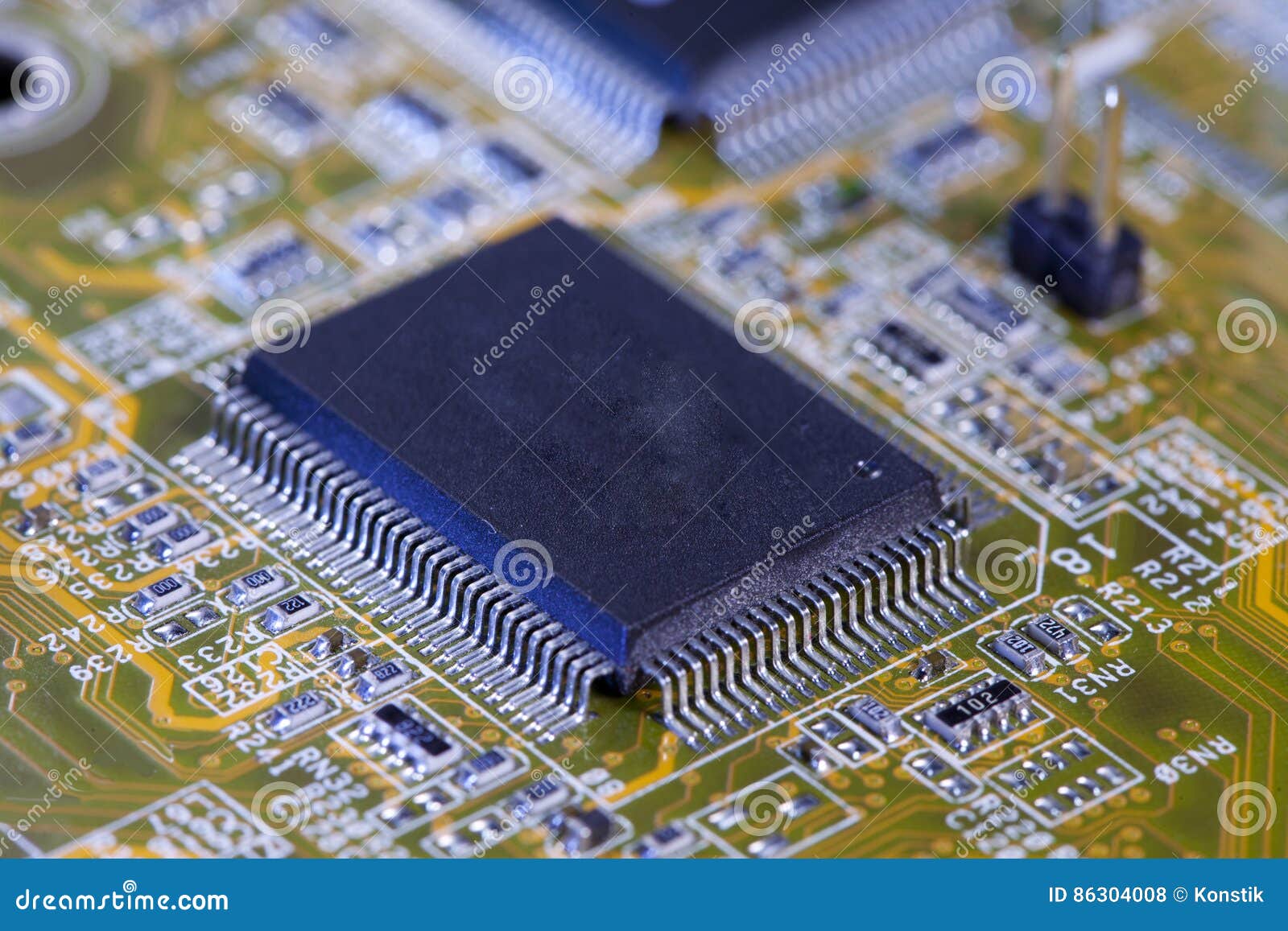 Electronic Chip and Standard Inscriptions of Resistors and Condensers ...