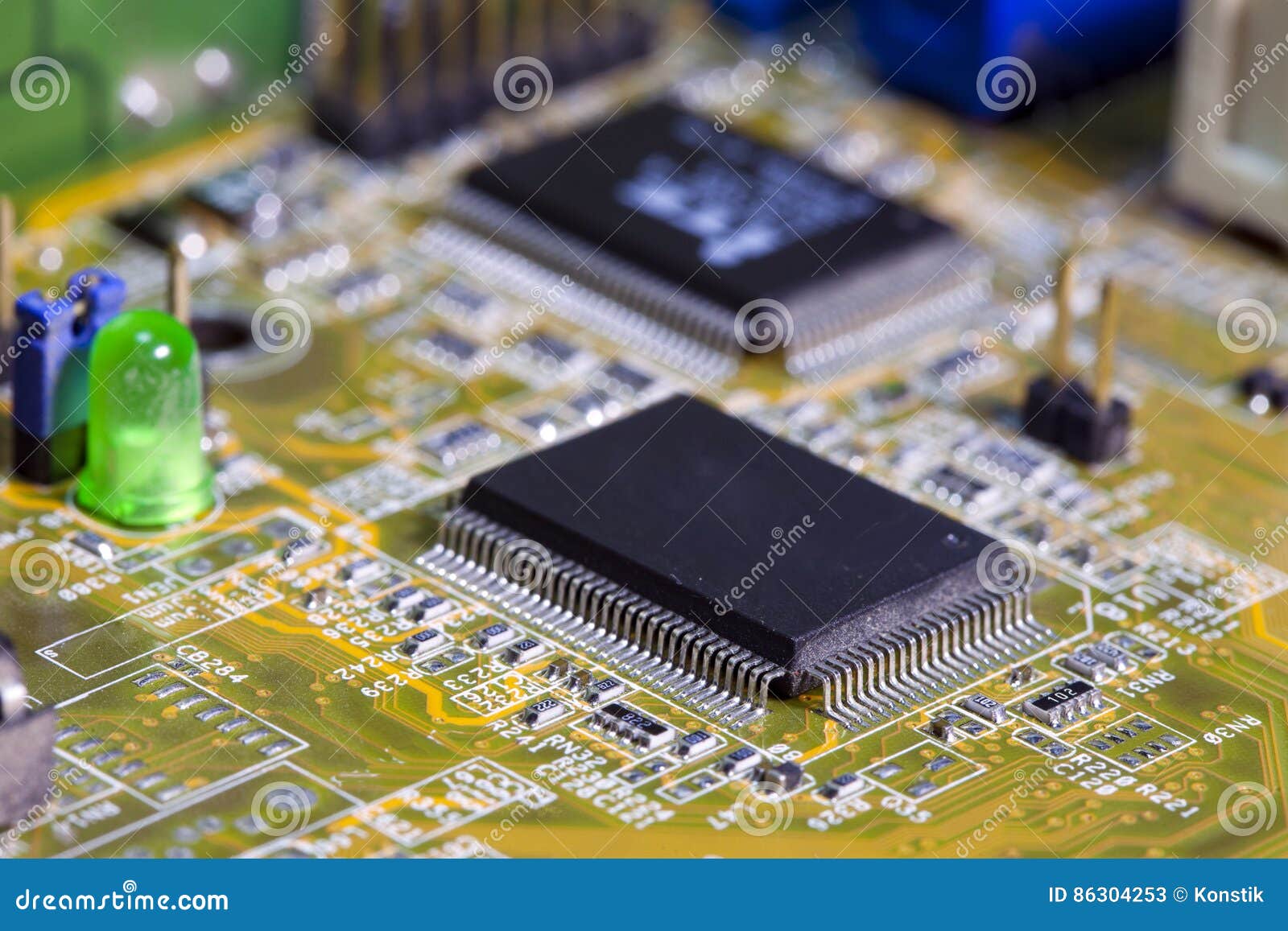 Electronic Chip and Standard Inscriptions of Resistors and Condensers ...