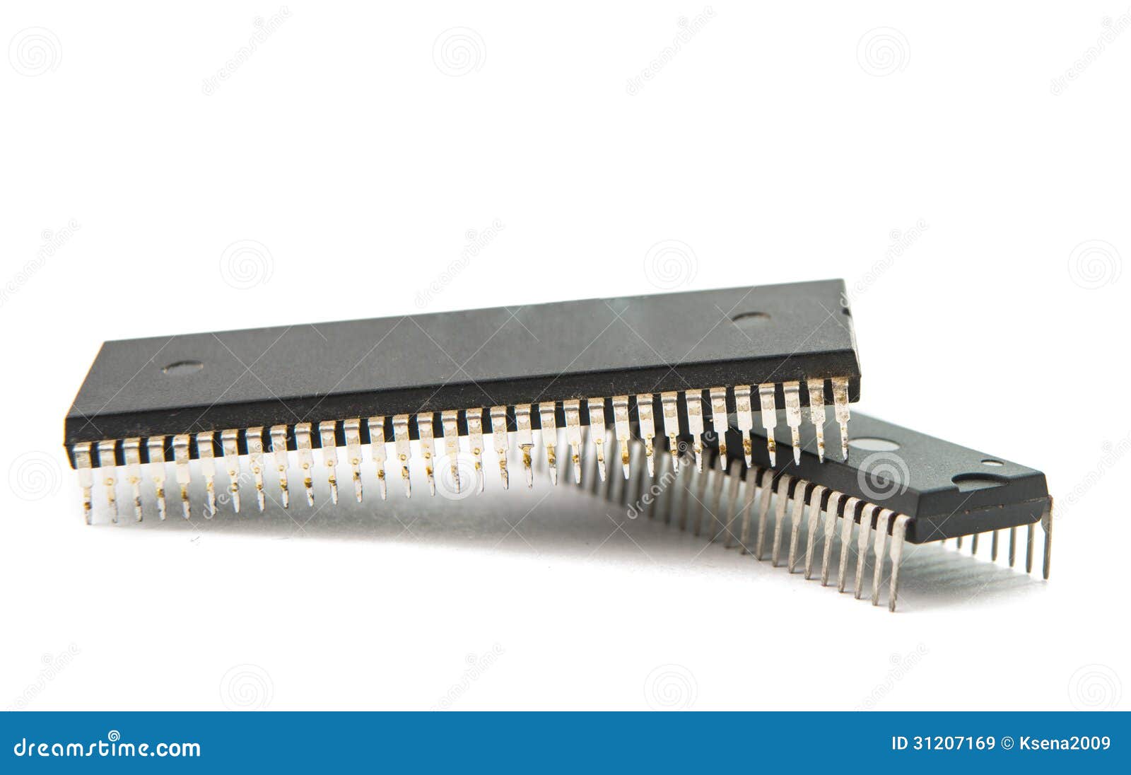 Electronic chips isolated stock image. Image of closeup - 31207169