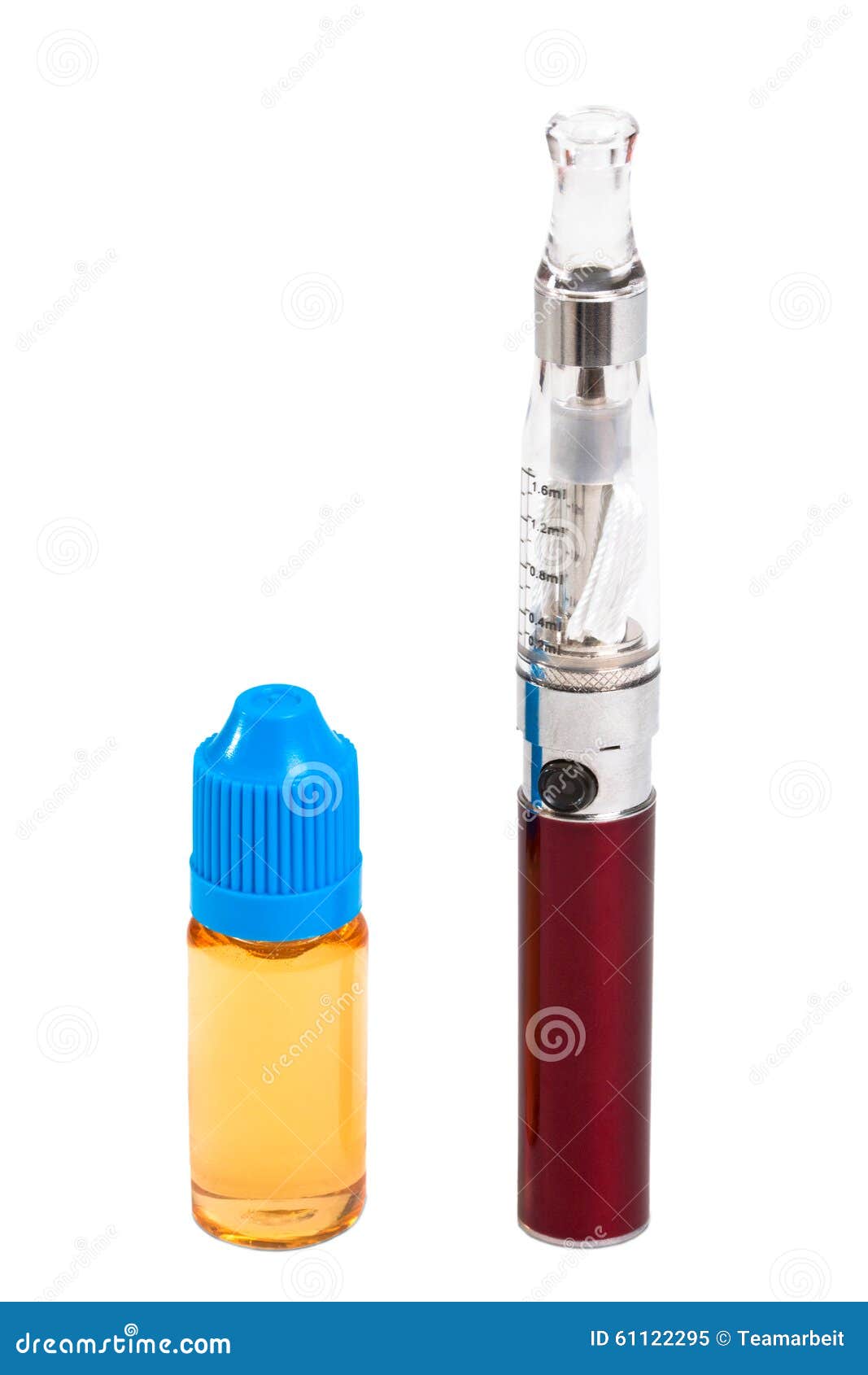 Electronic Cigarette with Liquid Stock Image - Image of vaporizer ...
