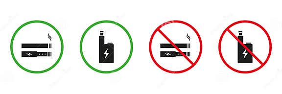 Electronic Cigarette Red and Green Warning Signs. Liquid Vaporizer ... Electronic Cigarette Red and Green Warning Signs. Liquid Vaporizer ...