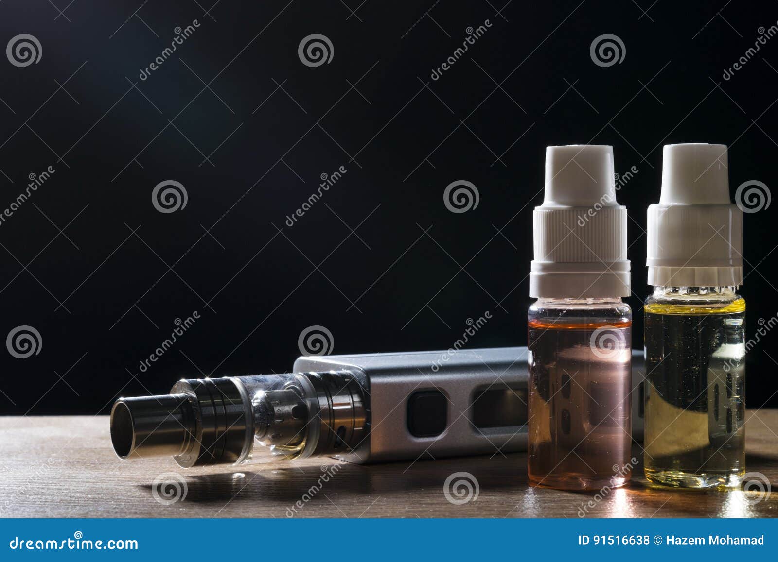 Vaping Device With A Hot Spring On A Black Background For Evaporation ...