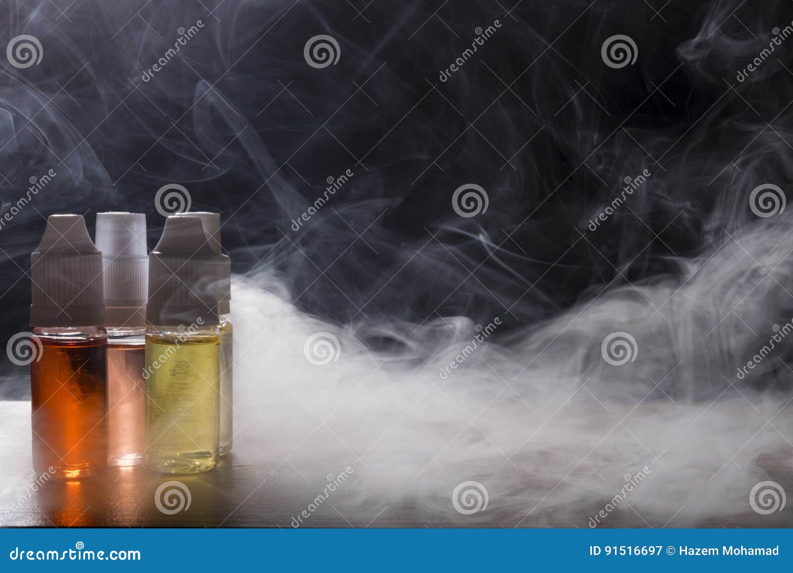 Electronic Cigarette, Vaping Device with E Liquid Background. Stock ...