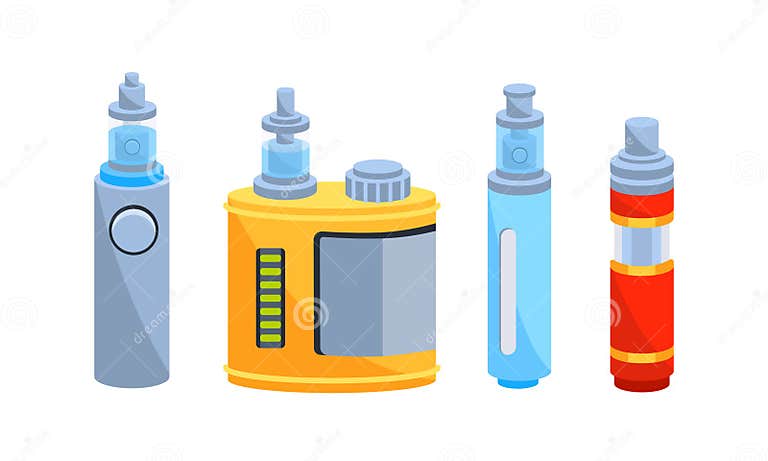 Electronic Cigarettes. Types of E-cigarettes and Digital Vape Pen ...