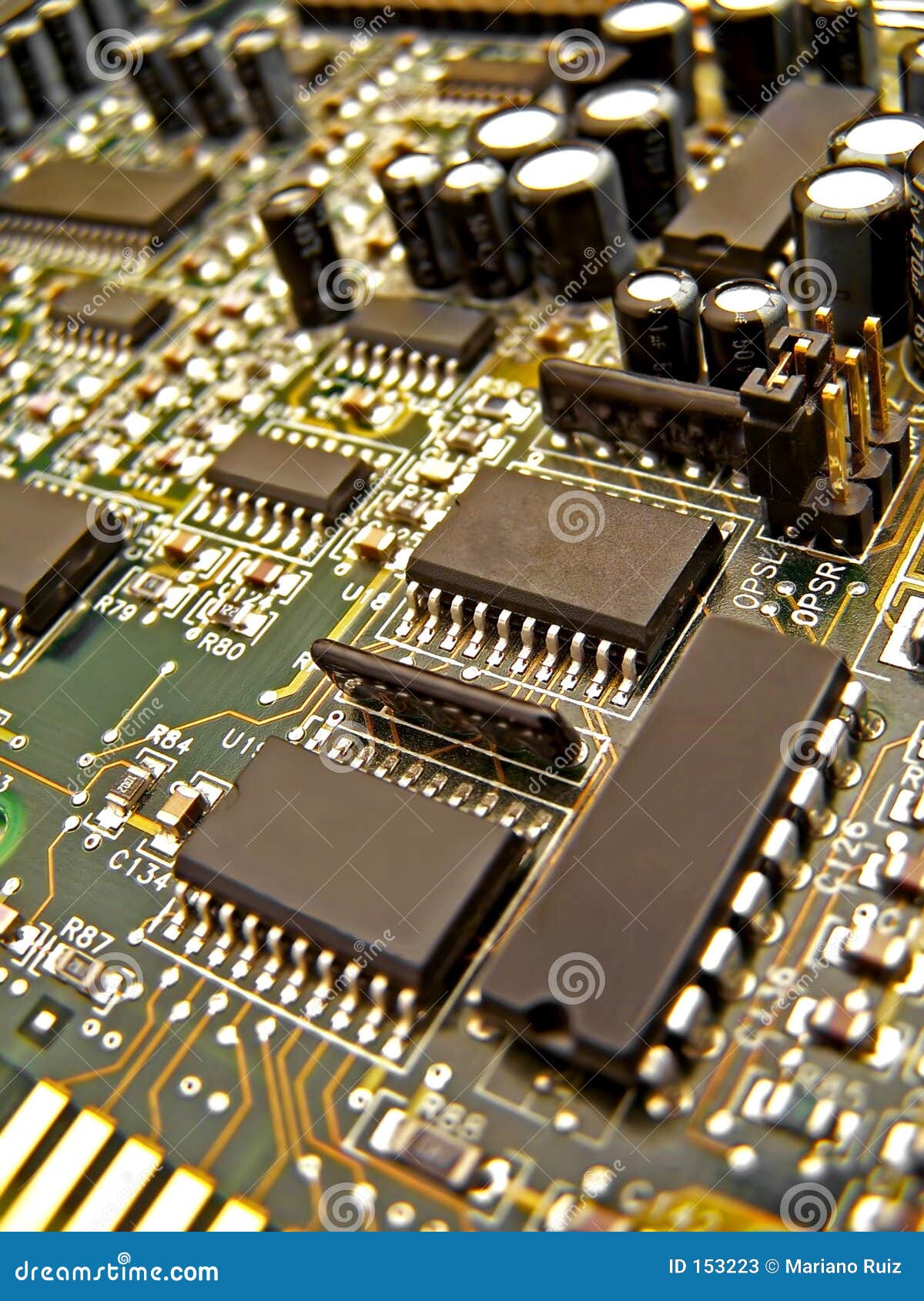 An electronic circuit stock image. Image of power, circuits - 153223