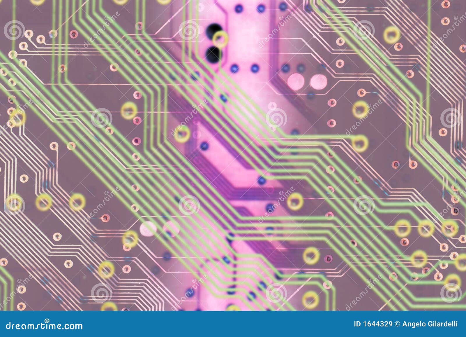 Electronic circuit stock image. Image of circuit, industrial - 1644329