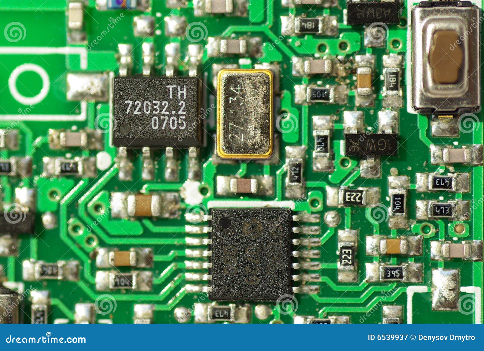The electronic circuit stock image. Image of panel, technics - 6539937