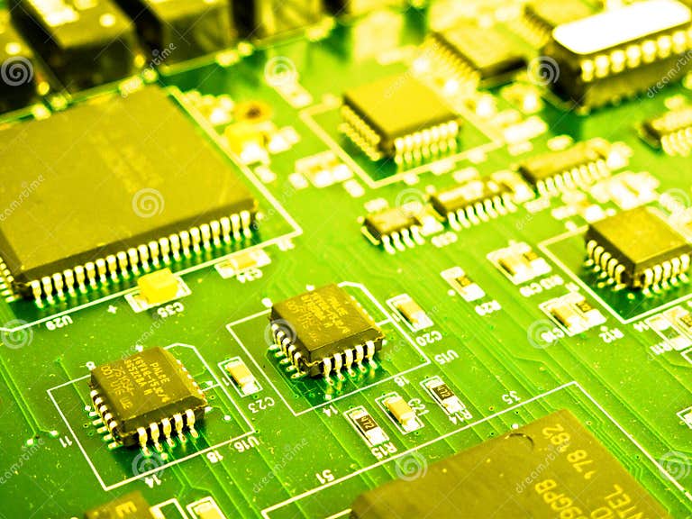 Electronic circuit stock image. Image of computer, connections - 7590479