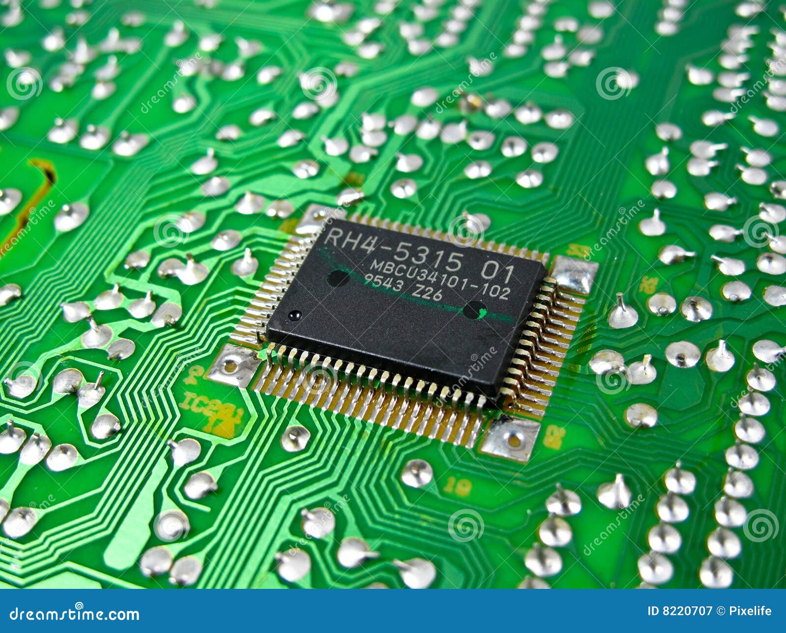 Electronic circuit stock image. Image of graphic, electronics - 8220707