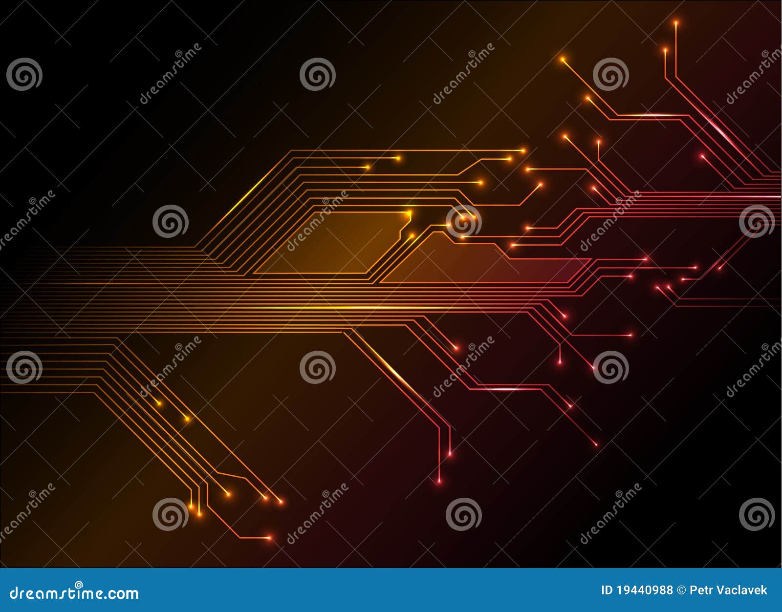 Electronic Circuit Abstract Background Stock Illustration ...