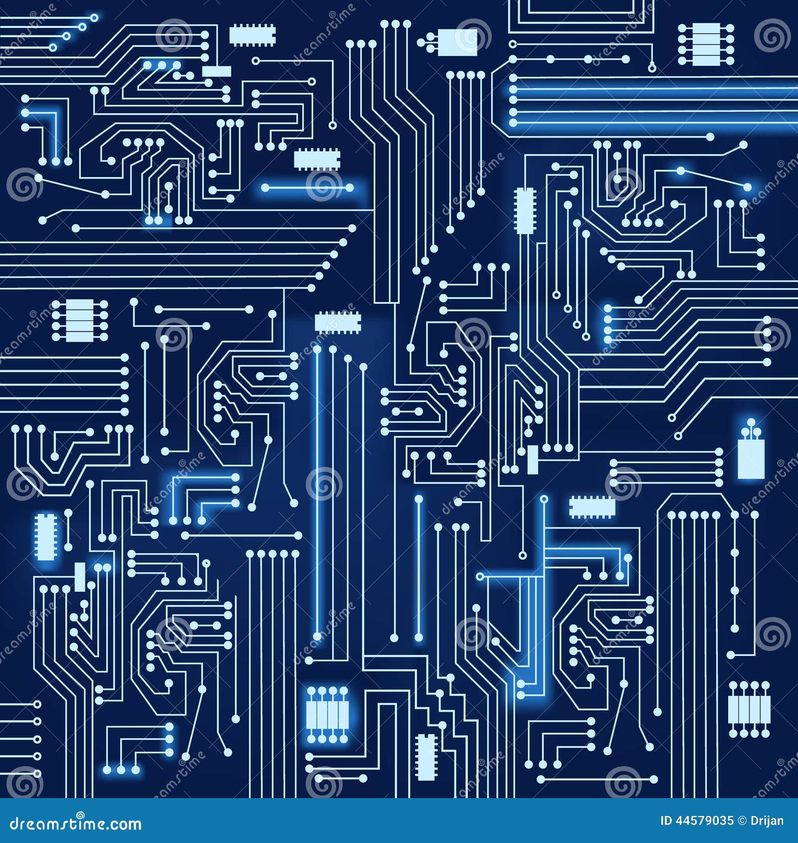 Electronic Circuit Background Stock Vector - Illustration of graphic ...