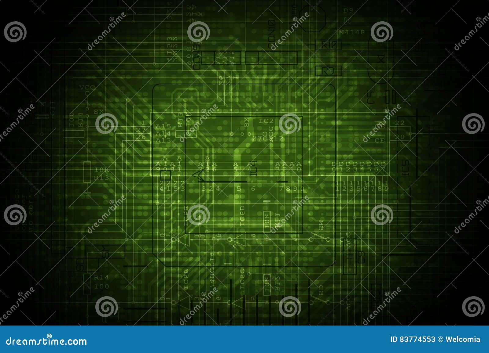 Electronic Circuit Background Stock Image - Image of circuit ...