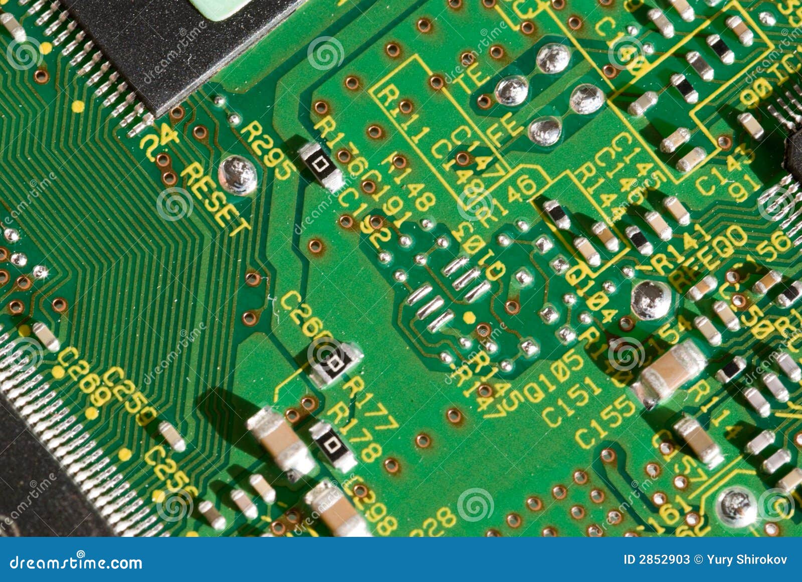 Electronic circuit board stock image. Image of figure - 2852903
