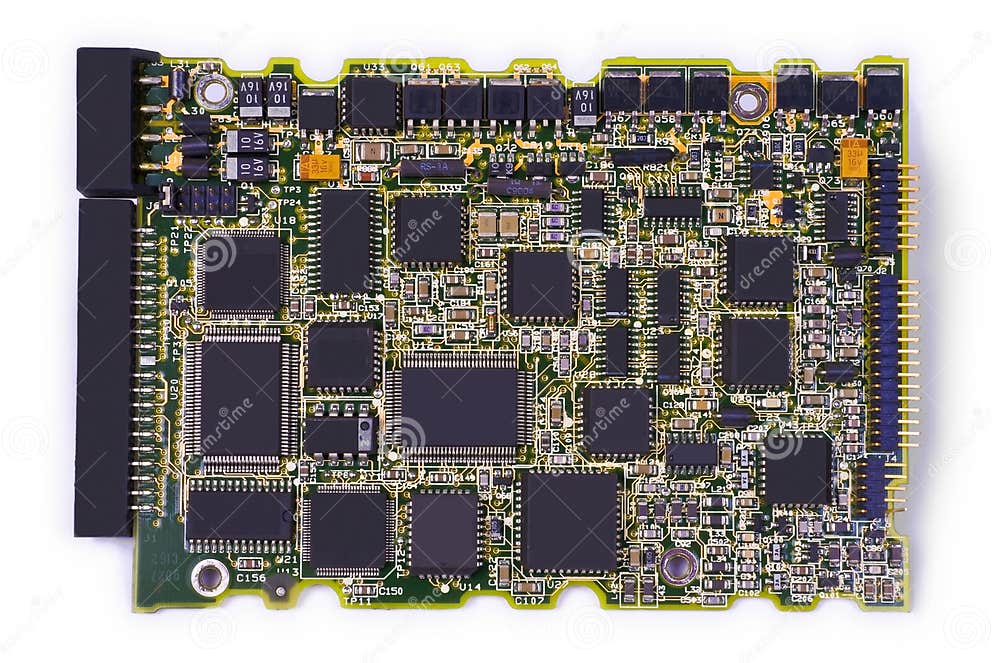 Electronic circuit board stock image. Image of background - 5267585