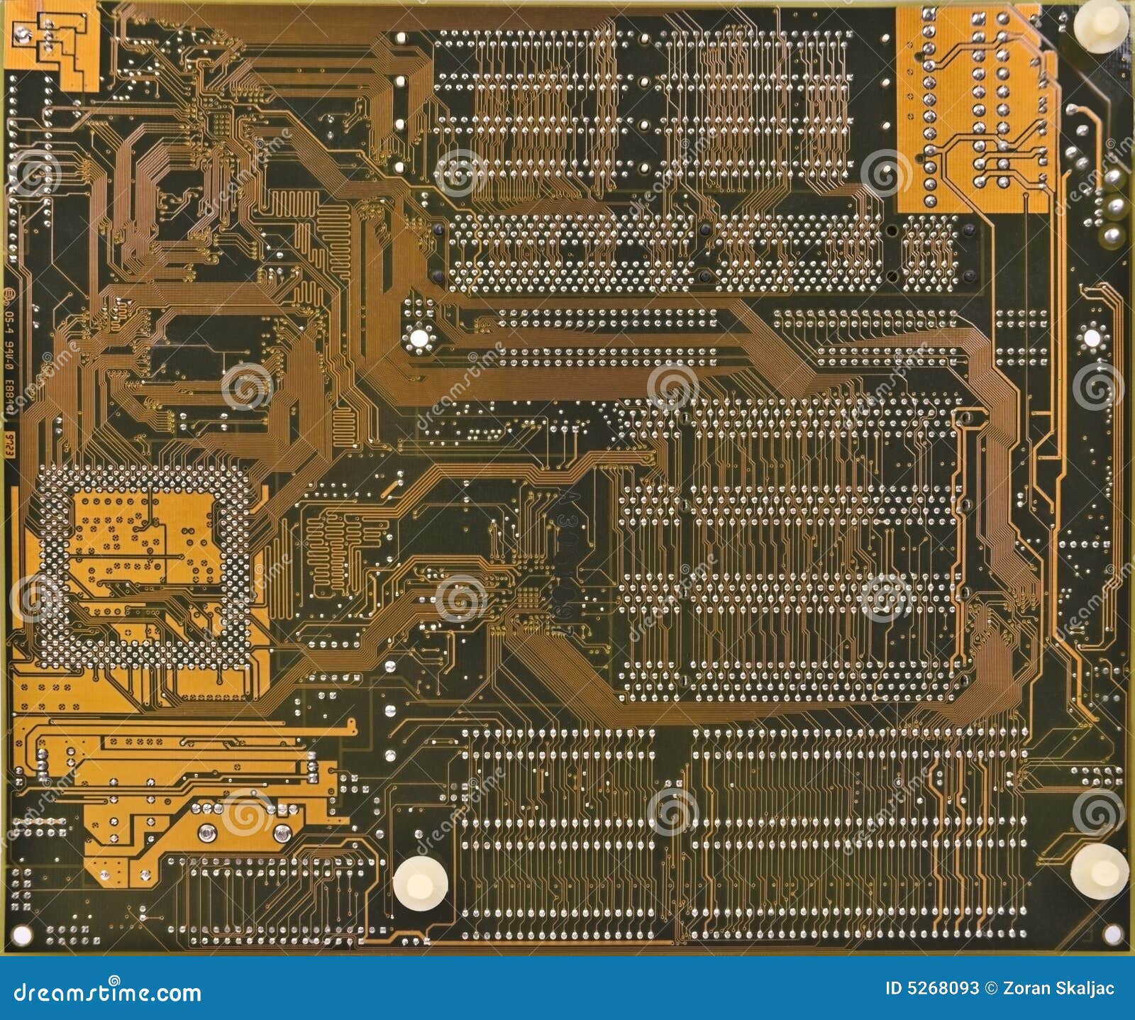 Electronic circuit board stock image. Image of motherboard - 5268093