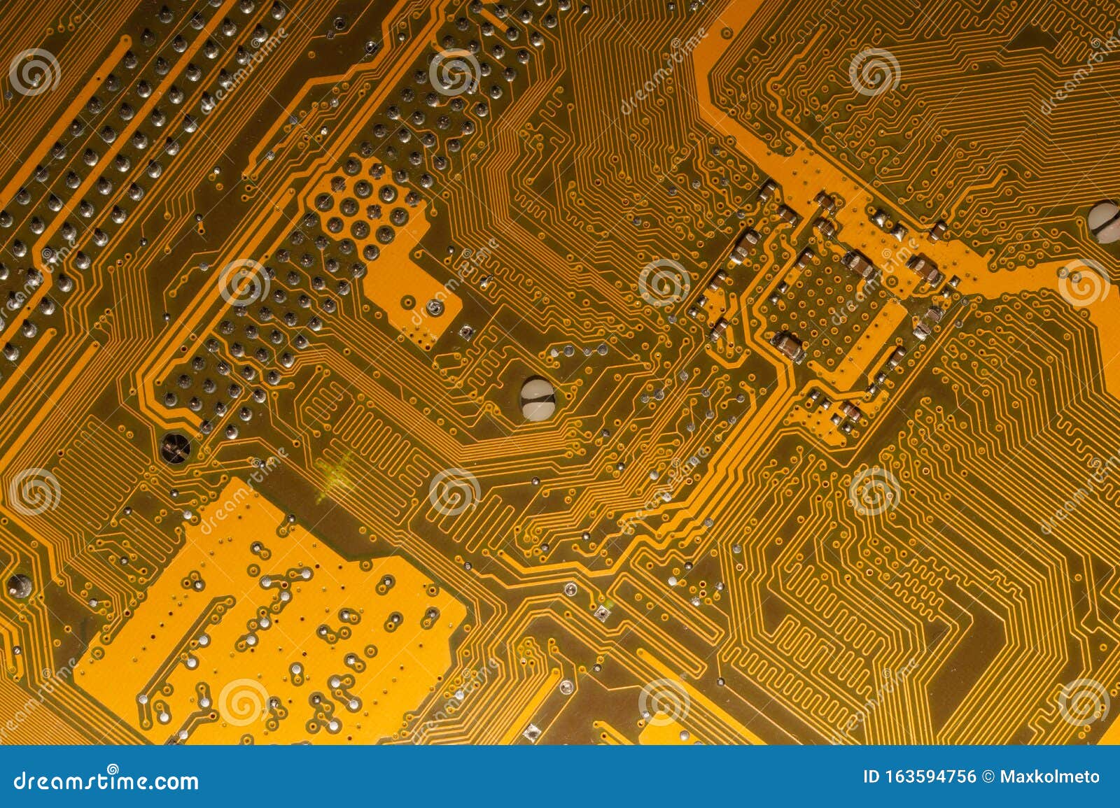 Electronic Circuit Board Abstract Background. Computer Hardware ...