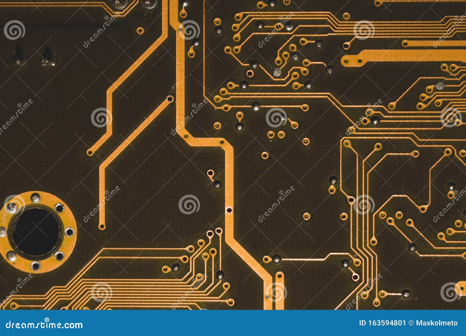 Electronic Circuit Board Abstract Background. Computer Hardware ...