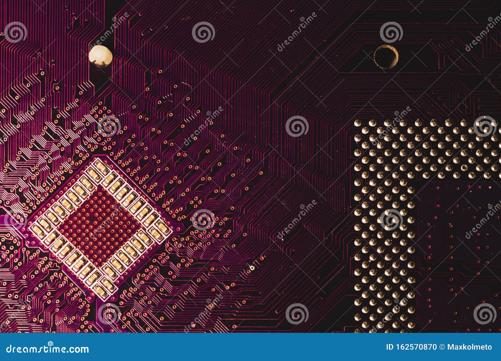 Electronic Circuit Board Abstract Background. Computer Motherboard ...
