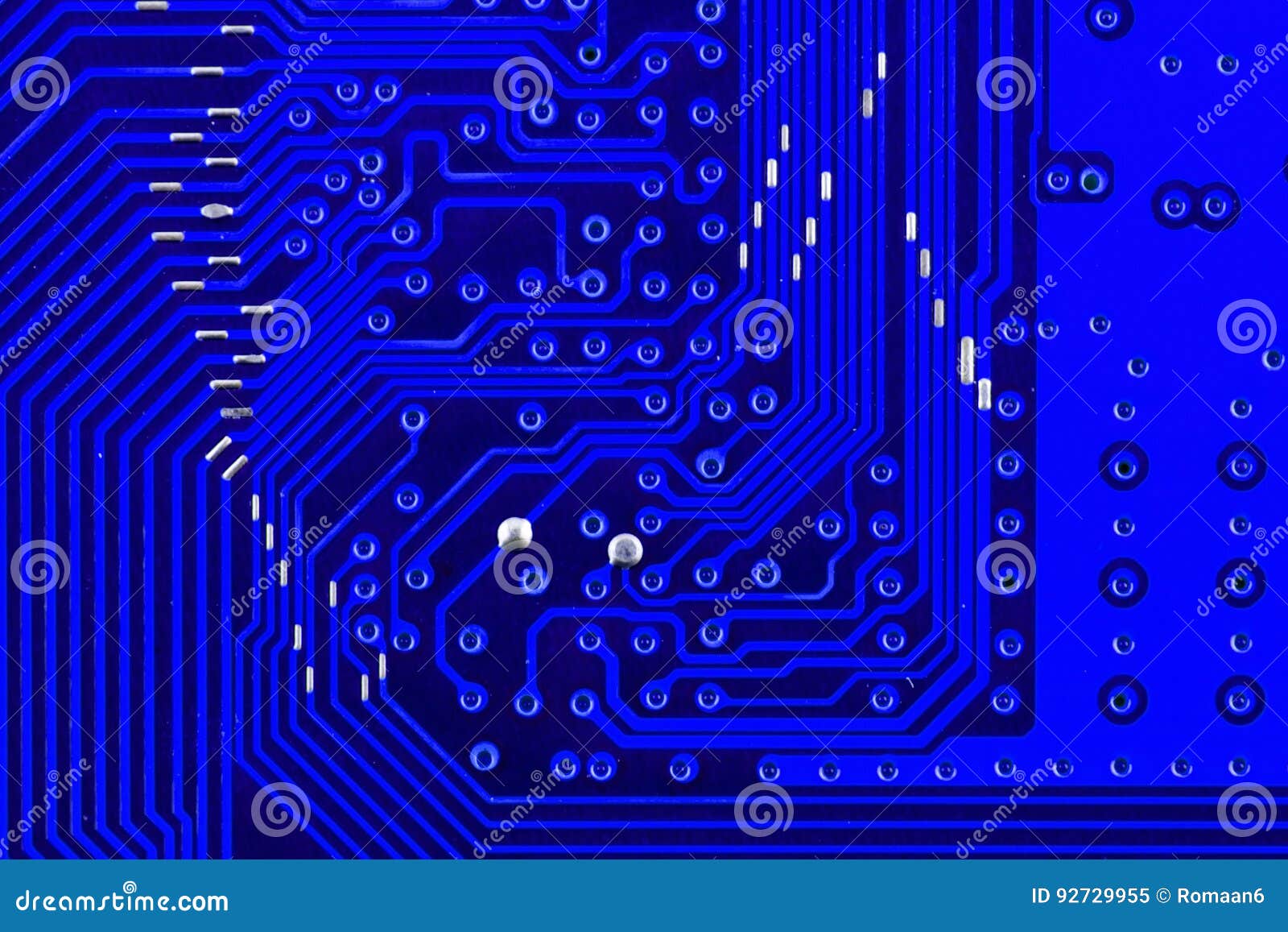 Electronic Circuit Board As an Abstract Background Pattern. Macro Close ...
