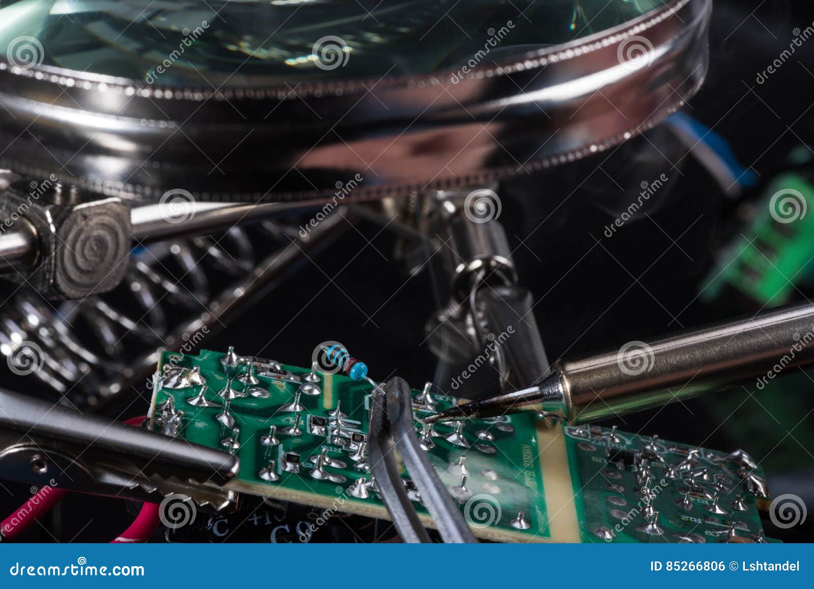 Electronic Circuit Board Assembly Stock Photo - Image of laboratory ...