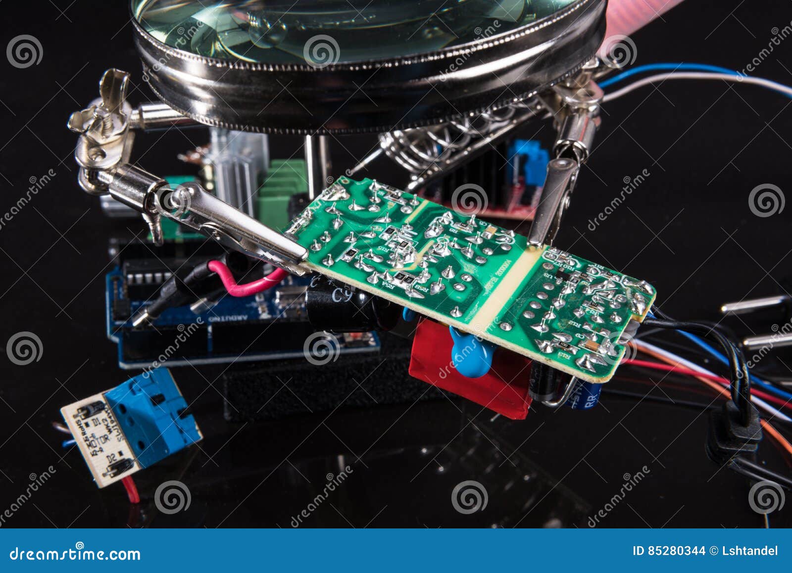 Electronic Circuit Board Assembly Stock Photo - Image of engineer ...
