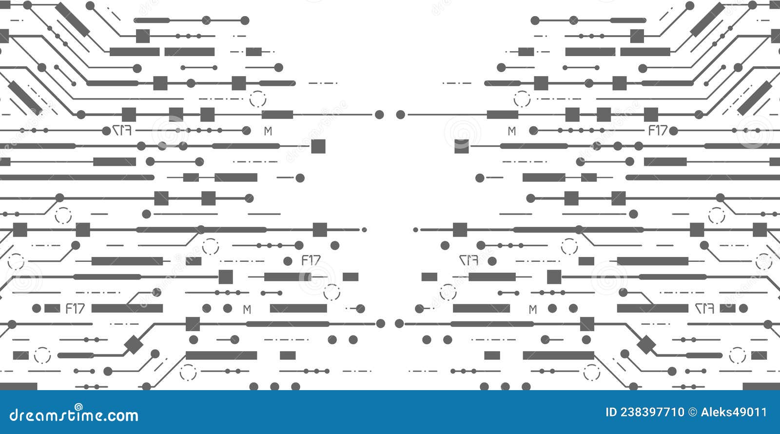 Vector Technological Concentric Circles In Shining Red Background ...