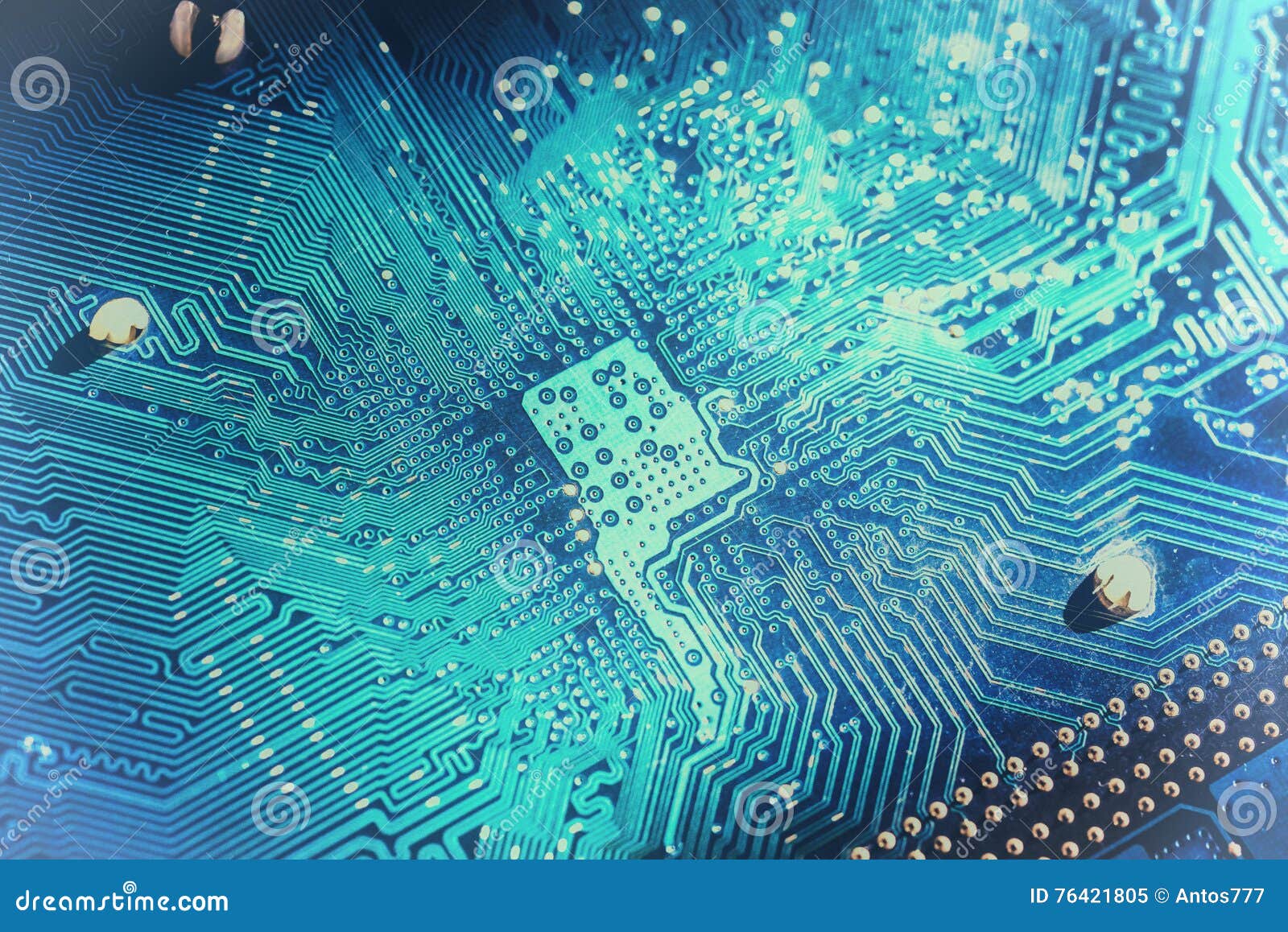 Electronic Circuit Board Close Up Stock Image - Image of motherboard ...