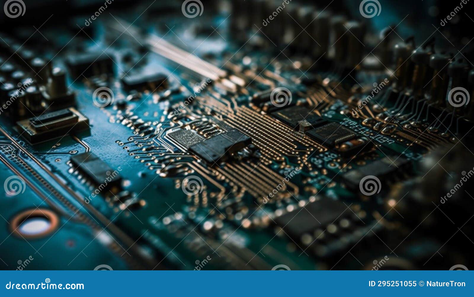 Close Up of a Board Computer Circuit Board Electronic Circuit Board ...