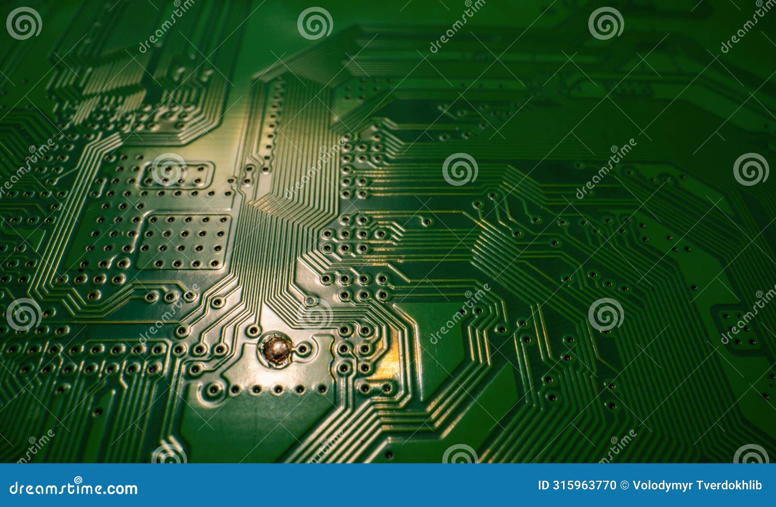 Electronic Circuit Board Closeup. Electronic Motherboard Card ...