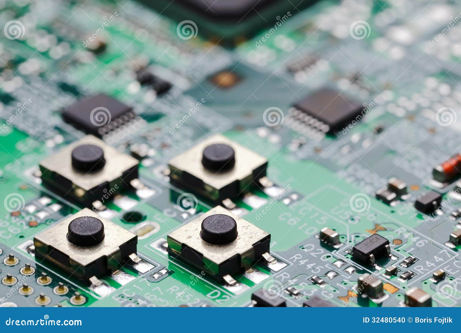 Electronic circuit board stock photo. Image of industry - 32480540