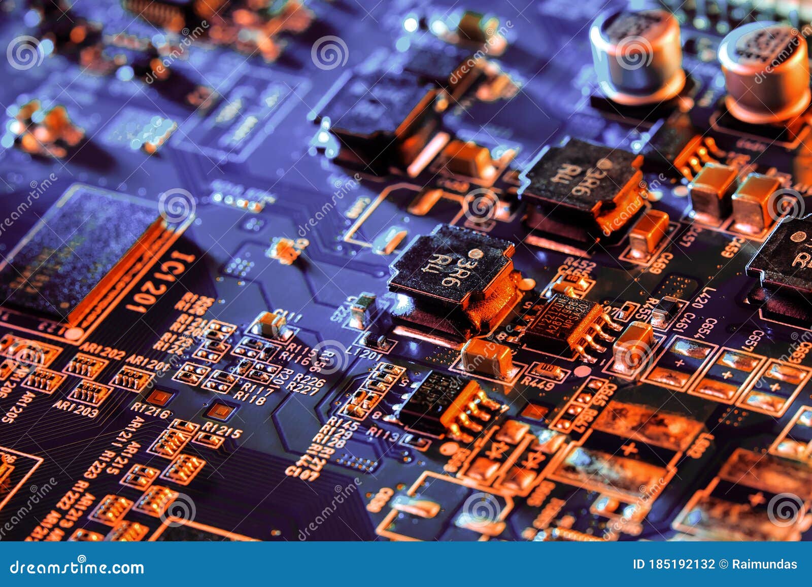 Electronic Circuit Board Part of Electronic Machine Component Concept ...