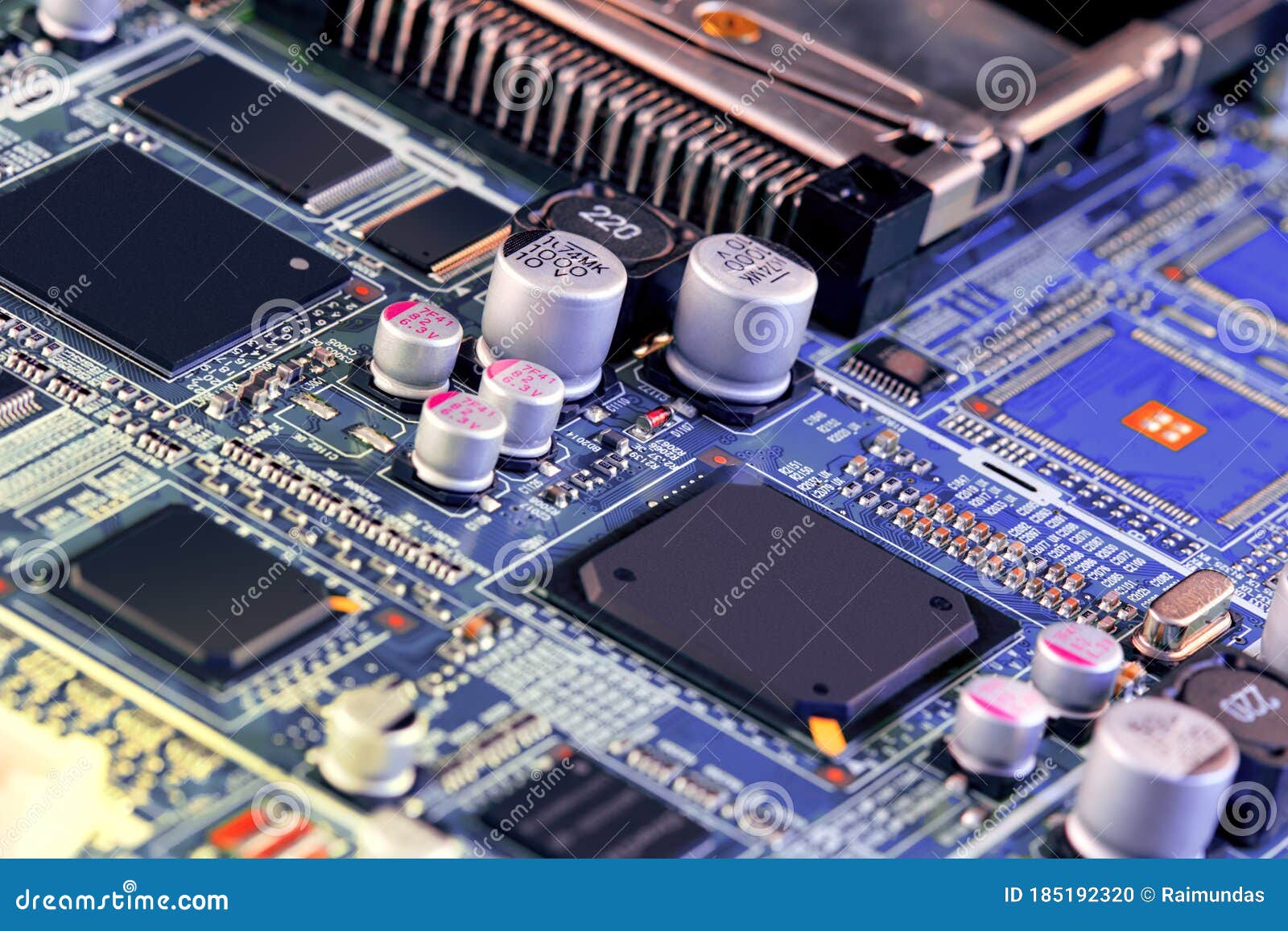 Electronic Circuit Board Part of Electronic Machine Component Concept ...