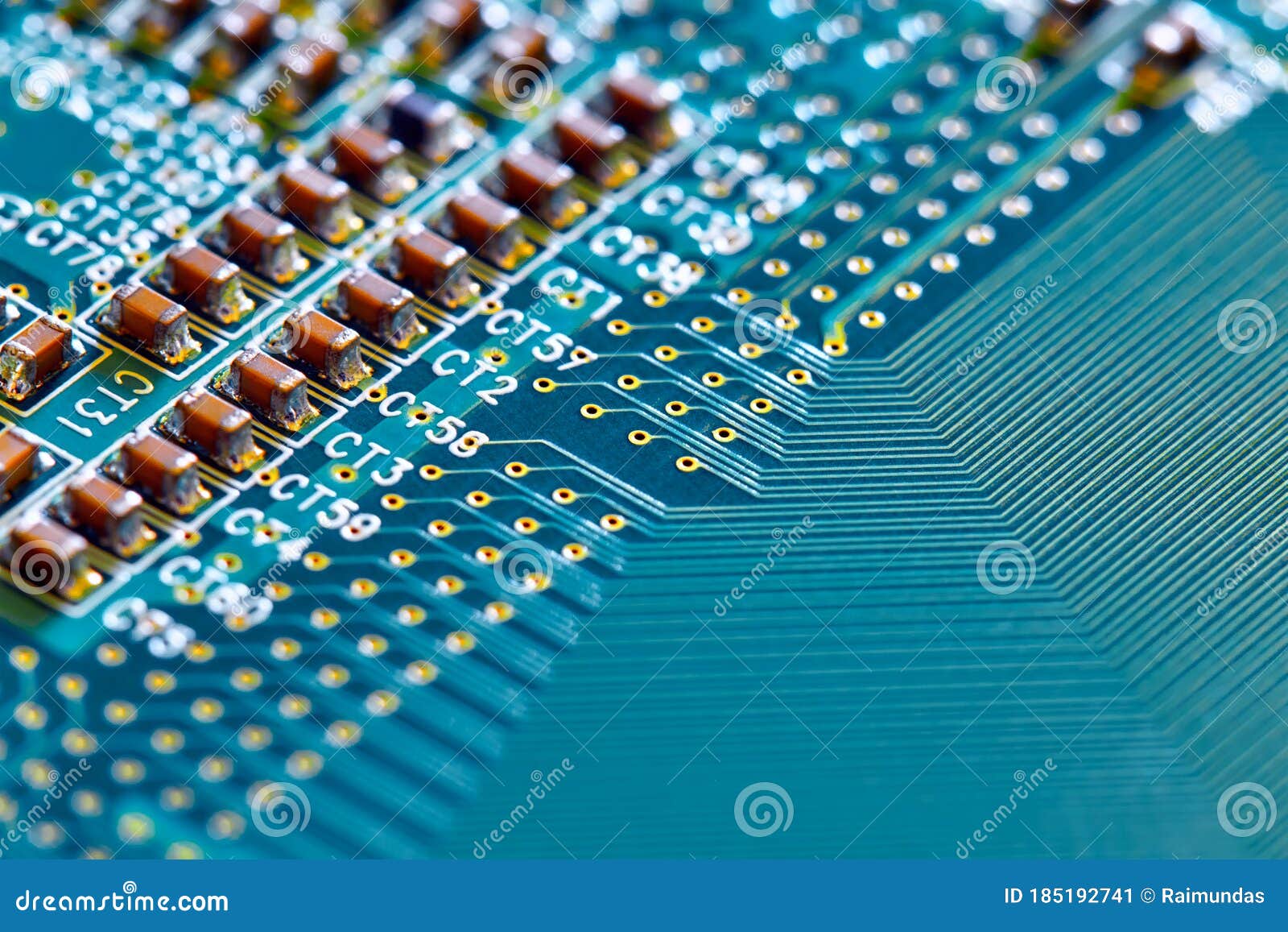 Electronic Circuit Board Part of Electronic Machine Component Concept ...