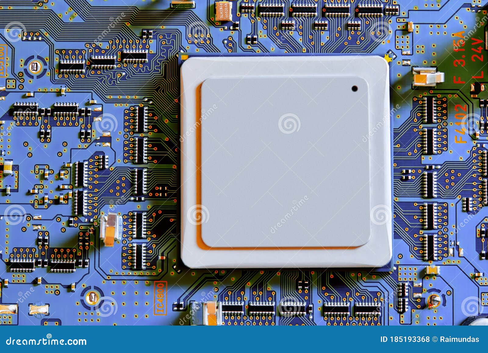 Electronic Circuit Board Part of Electronic Machine Component Concept ...