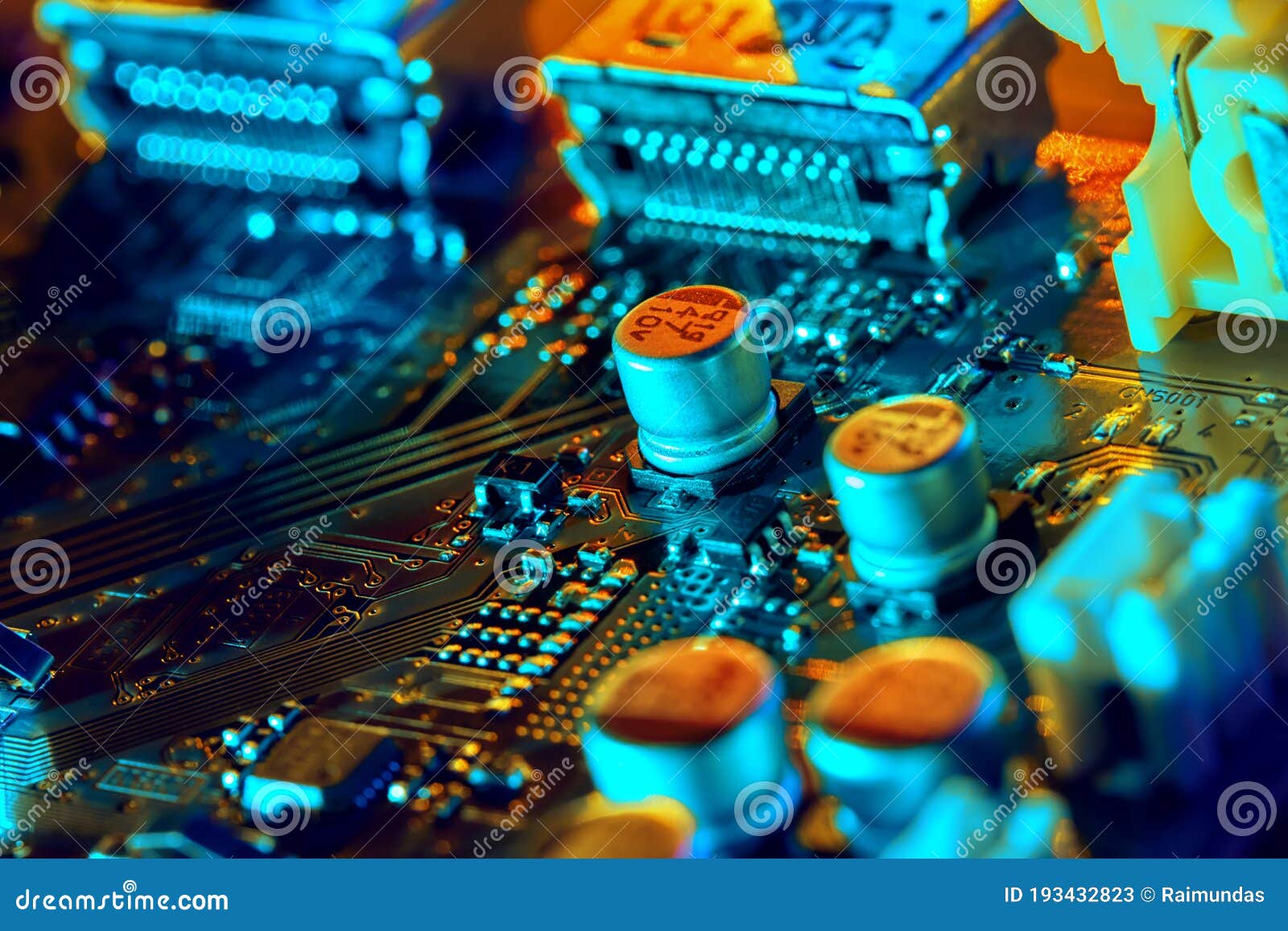 Electronic Circuit Board Part of Electronic Machine Component Concept ...